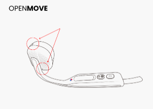 How to locate the microphone on Shokz headphones?